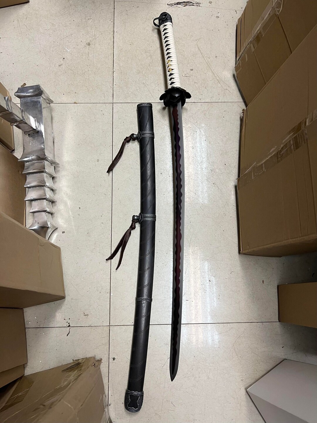 Sekiro Handmade Katana Undead Cut Mortal Blade Kusabimaru Saint Isshin ...