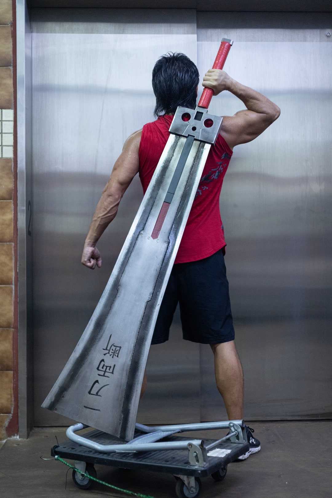 FF7 VII Hardedge Hard Edge Long Version Hardbreaker Hard Breaker Sword ...