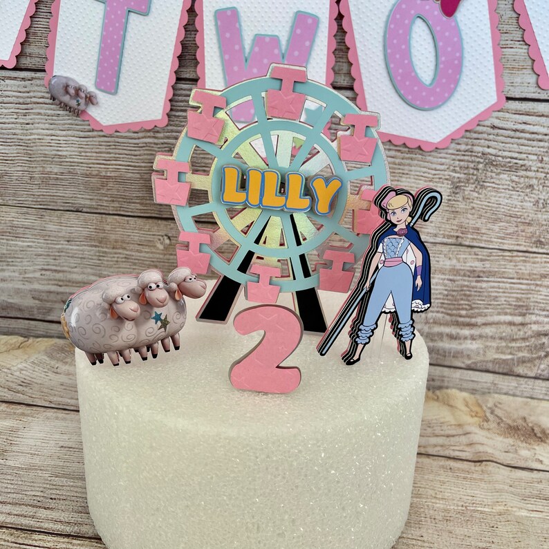 Bo Peep Cake Topper Toy Story Cake Topper Banner Birthday - Etsy