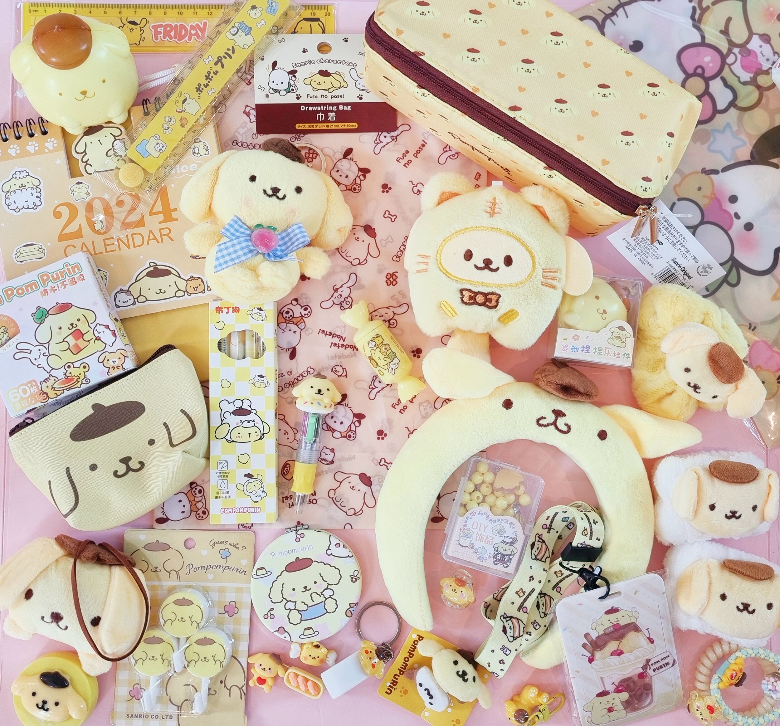 Sanrio Pom Pom Purin Mystery Box, Kawaii Mystery Stationery Box, Kawaii ...