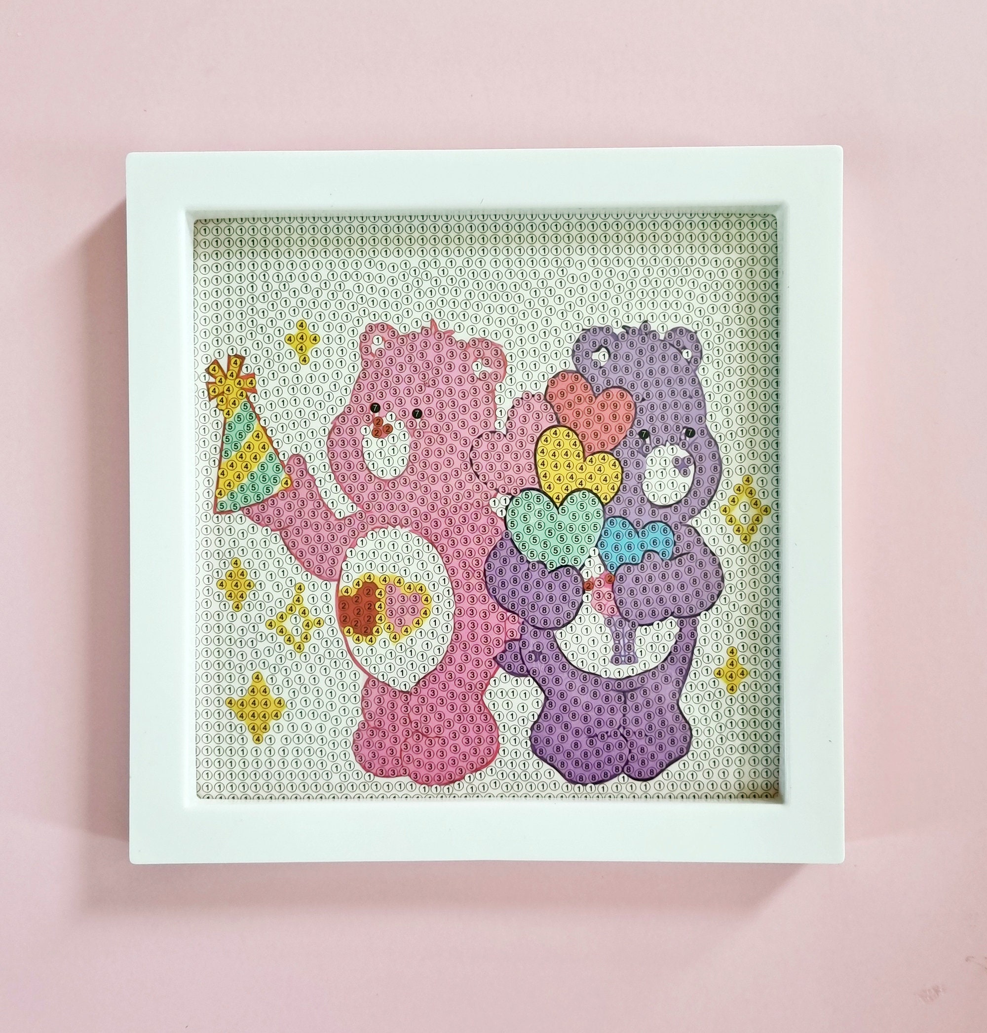 Kawaii Diamond Painting Kits for Kids, 5D Diamond Art Care Bears - Etsy