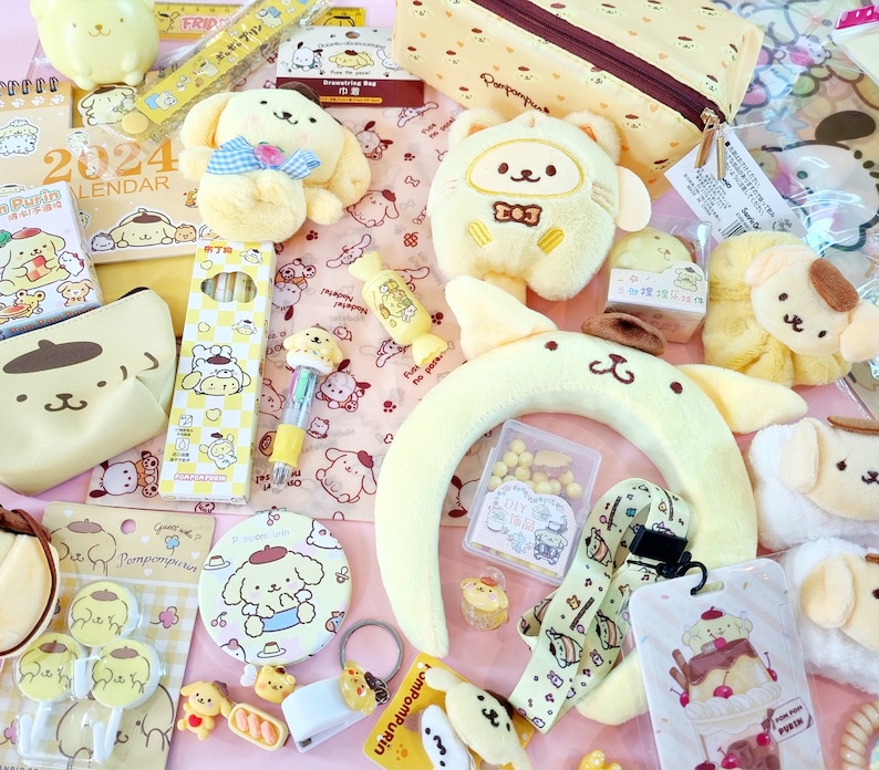 Sanrio Pom Pom Purin Mystery Box, Kawaii Mystery Stationery Box, Kawaii ...
