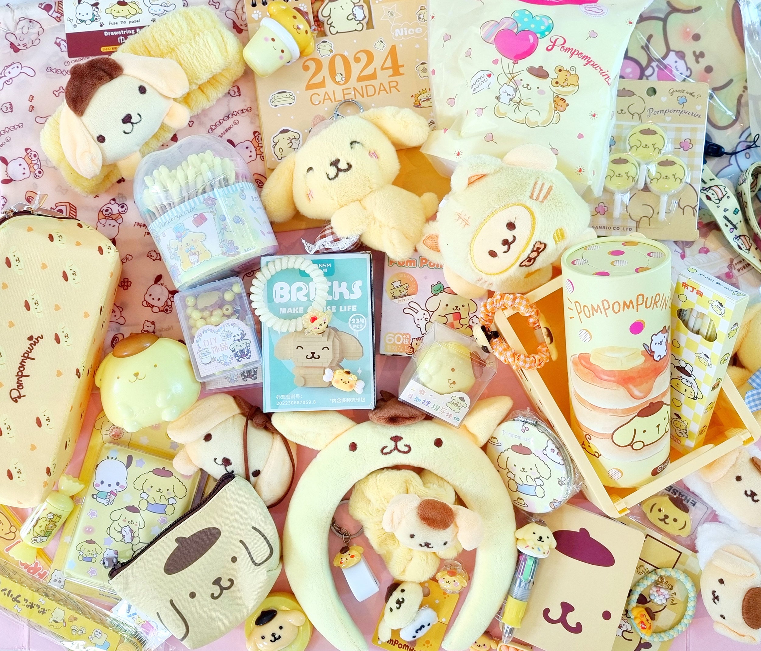 Sanrio Pom Pom Purin Mystery Box, Kawaii Mystery Stationery Box, Kawaii ...