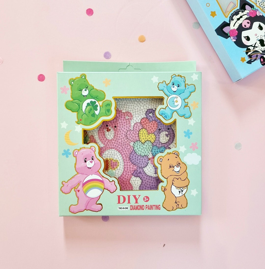 Kawaii Diamond Painting Kits for Kids, 5D Diamond Art Care Bears - Etsy