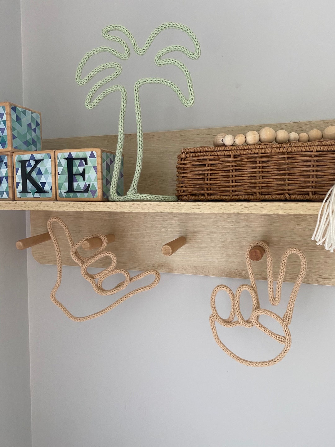 Knitted Peace Sign - Etsy