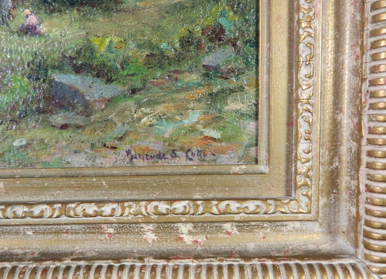 Gertrude Spurr Cutts (1858-1941) British-canadian Oil on Canvas Cottage ...