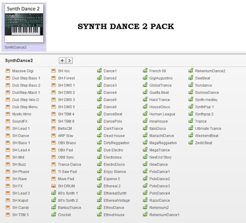 Yamaha Expansion 5 Packs- Dance-edm-trance-synth-packs for Tyros5,genos ...