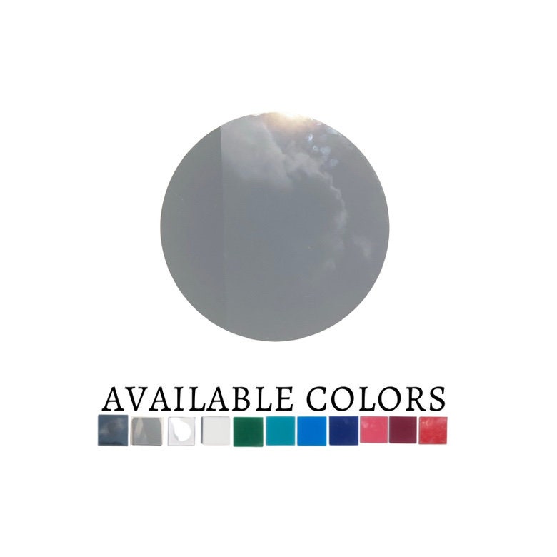 Single BLANK 5" Acrylic Circle Clear and Color Options | DIY Round ...