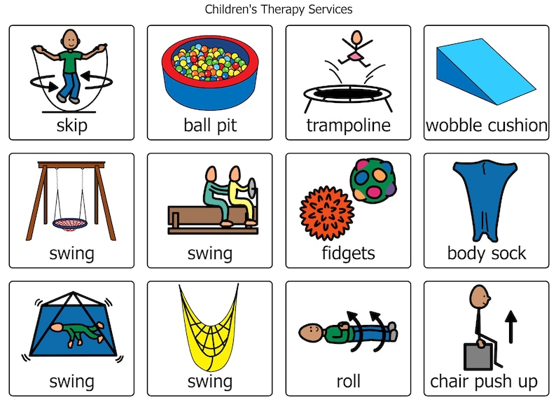 Huge Sensory Symbols Visual Support Visual Aid Visual Timetable Picture ...