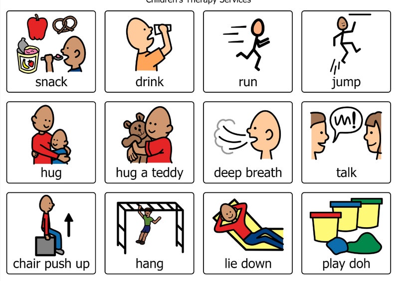 Huge Sensory Symbols Visual Support Visual Aid Visual - Etsy