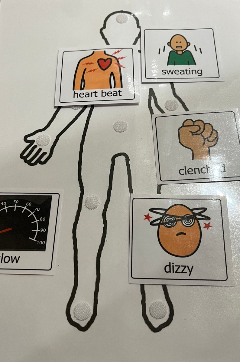 Interoception Symbols Symbols Visual Support Visual Aid - Etsy
