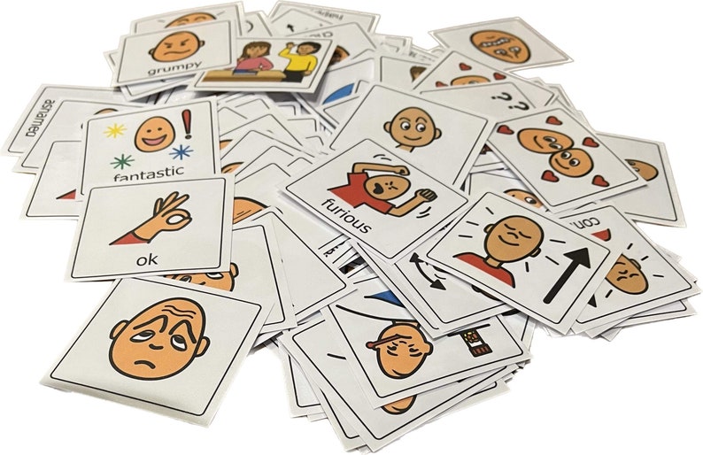 Feelings Symbols Visual Support Visual Aid Visual - Etsy