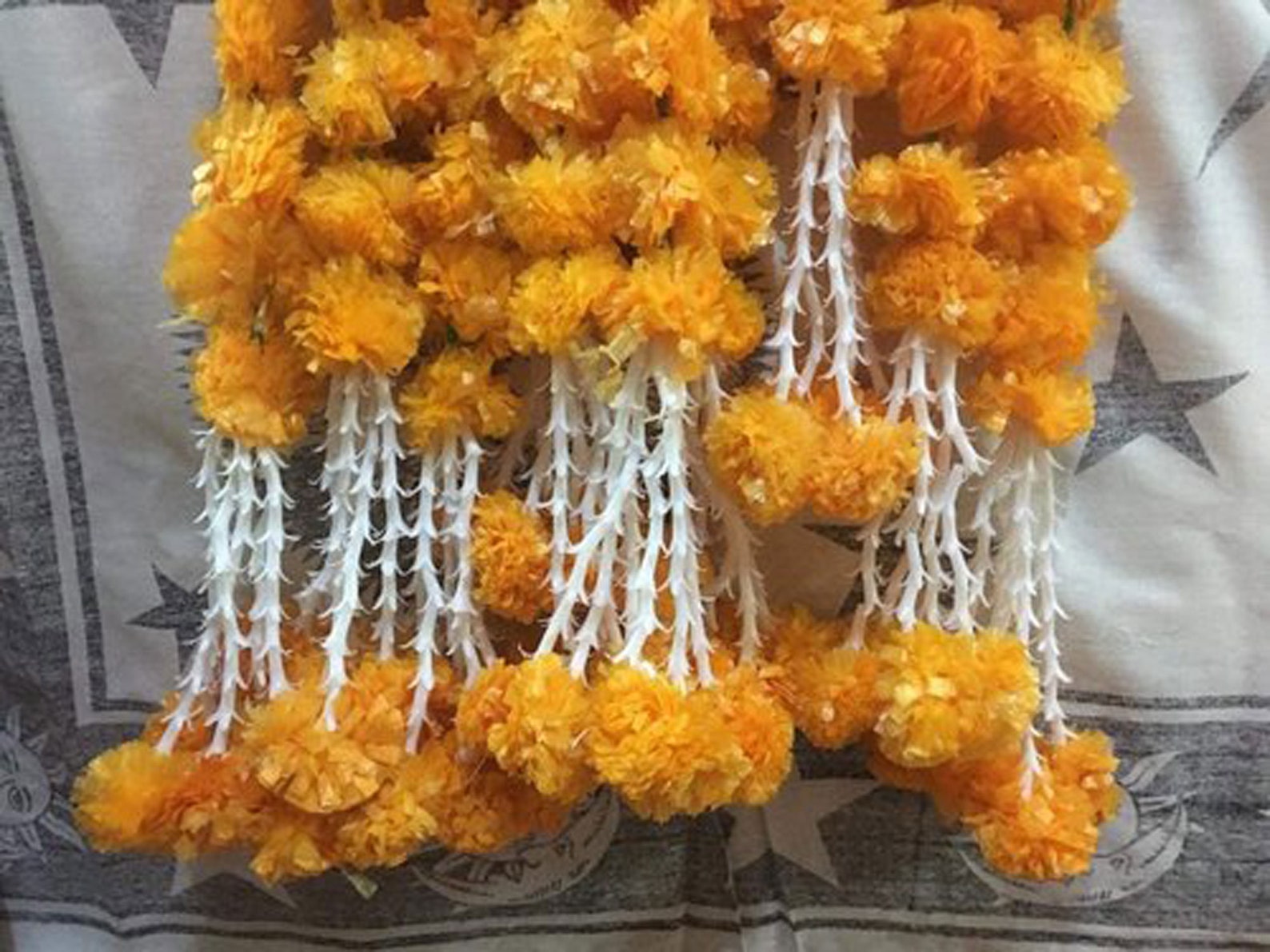 4ft Marigold Flower Garland/strings With Lilliy Hangings for - Etsy
