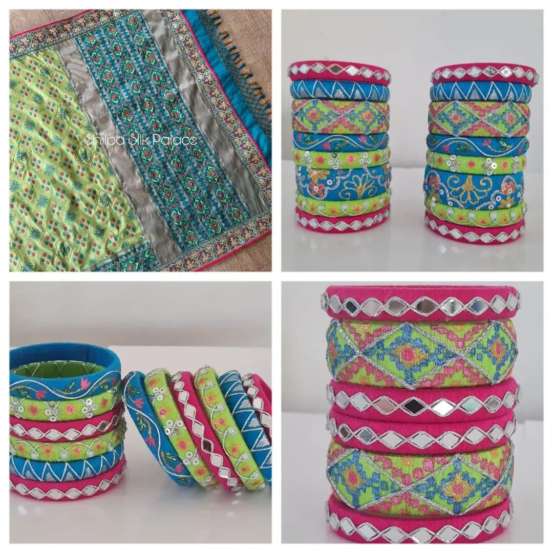 Customized Handmade Thread Bangles Matching With Your Costume, Custom ...