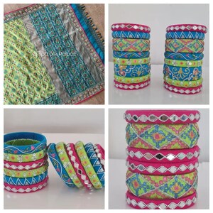Customized Handmade Thread Bangles Matching With Your Costume, Custom ...