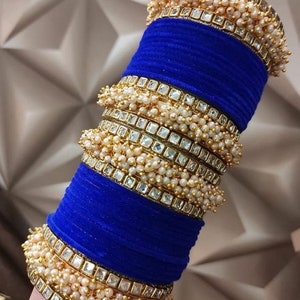 Velvet Bangles, Velvet Metal Bangles, Women Bangles, Bangles ...
