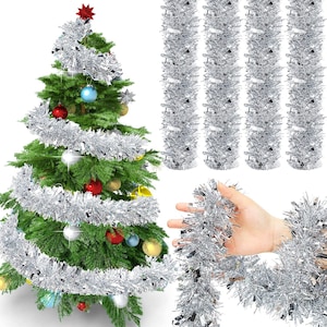 Tinsel Garland Christmas Tree Decorations Wedding Birthday Party ...