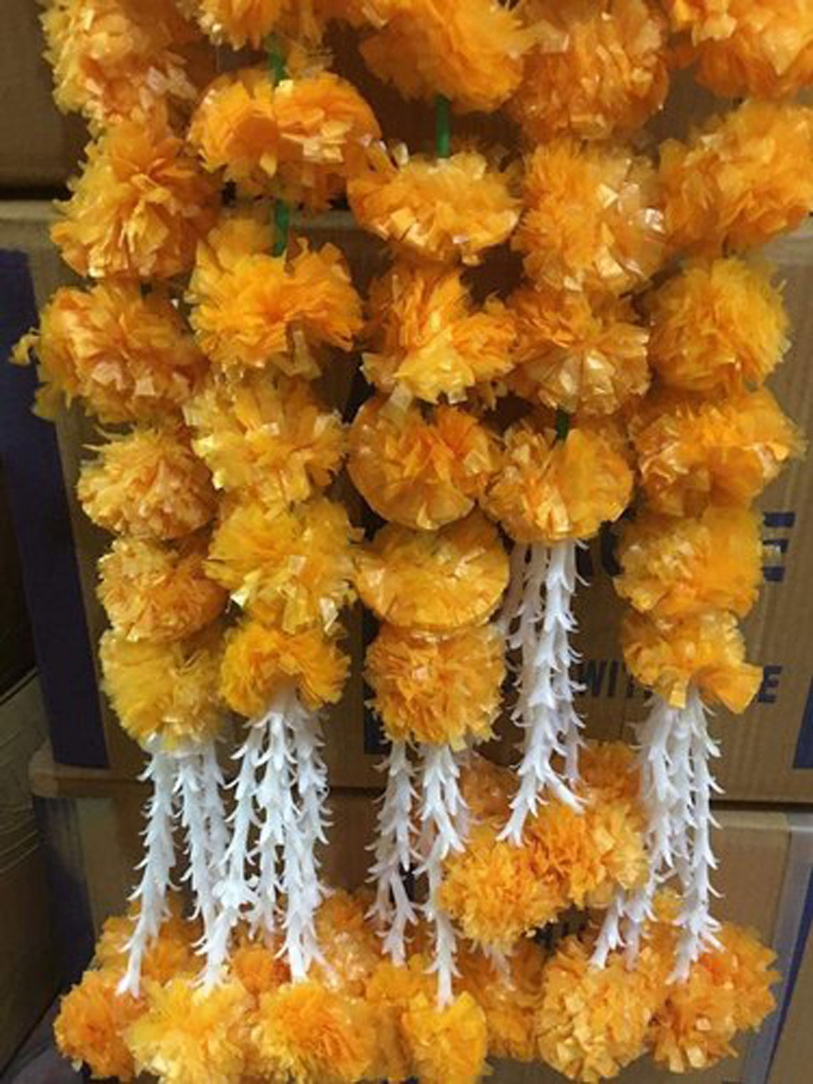 4ft Marigold Flower Garland/strings With Lilliy Hangings for - Etsy