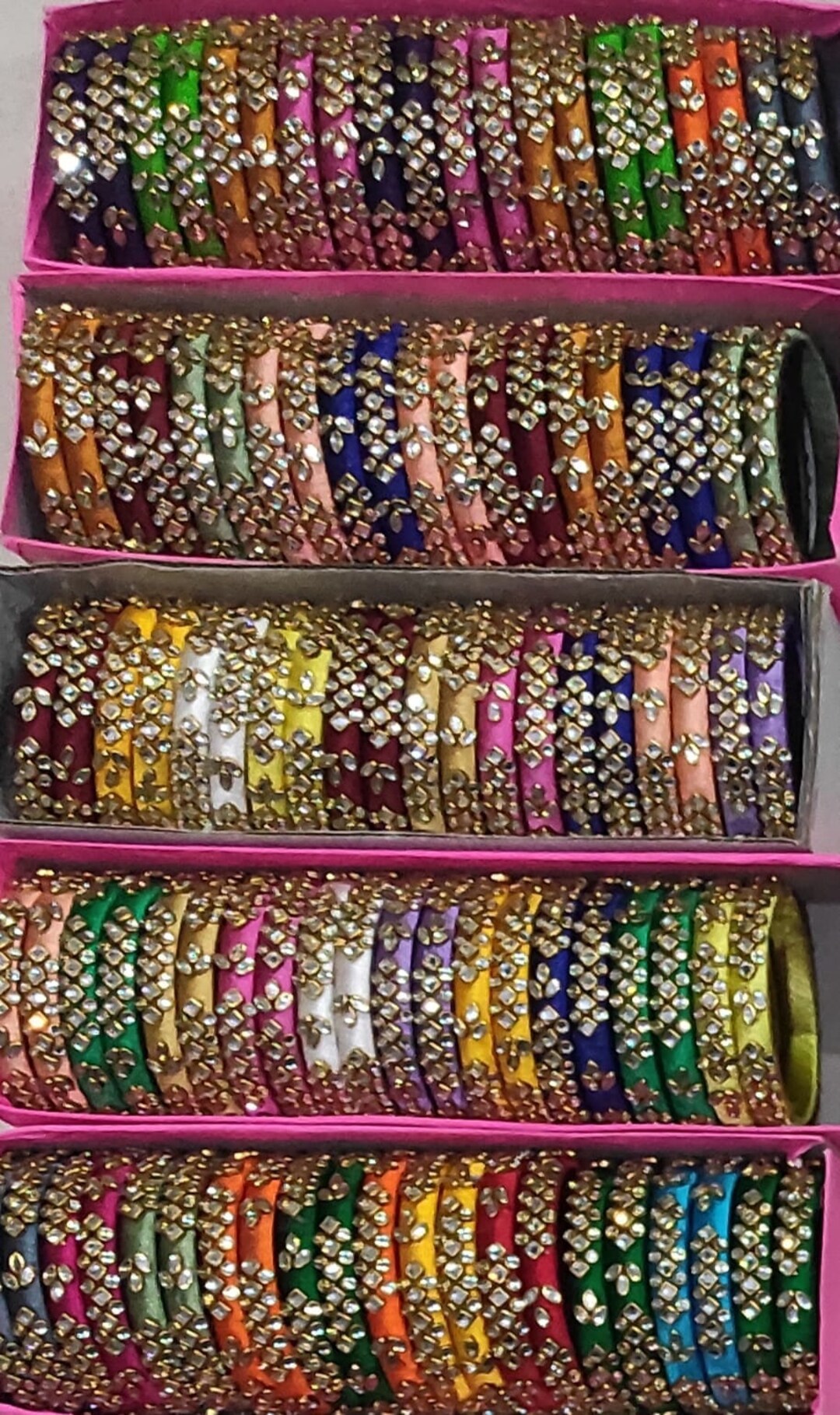 Silk Thread Bangles, Women Bangles, Kids Bangles, Maggam Work Bangles ...
