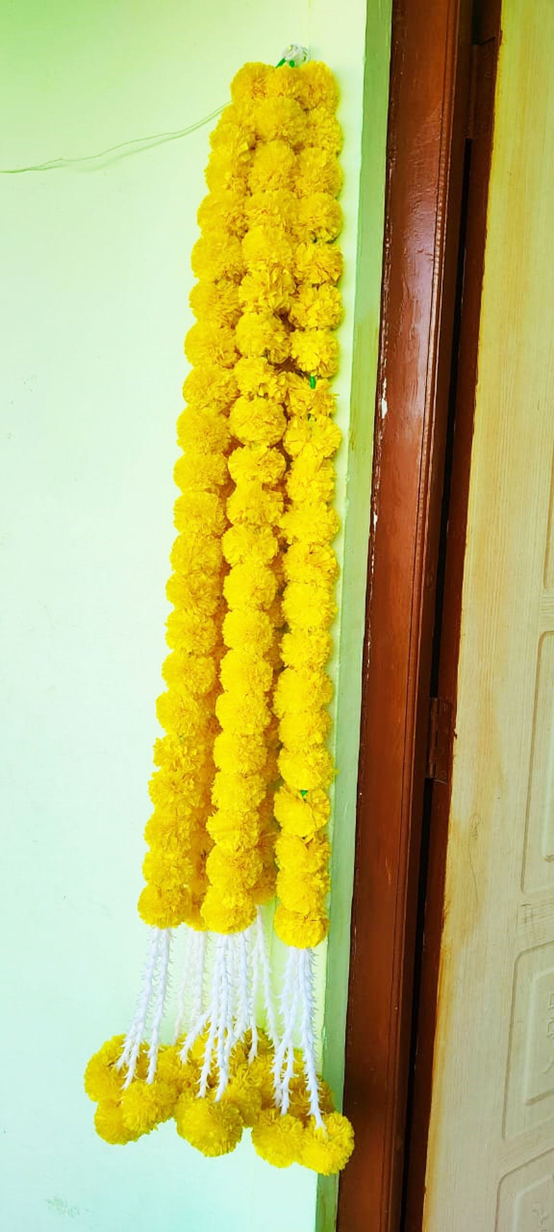 4ft Marigold Flower Garland/strings With Lilliy Hangings for - Etsy