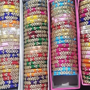 Silk Thread Bangles, Women Bangles, Kids Bangles, Maggam Work Bangles ...