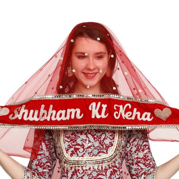 Bridal Red Dupatta - Etsy