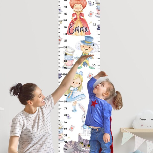 Alice in Wonderland Growth Chart - Etsy
