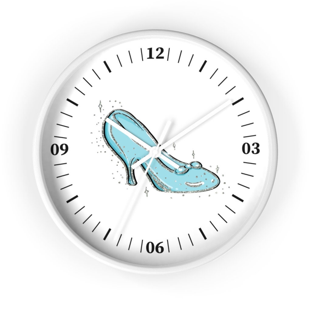 Cinderella Wall Clock, Cinderella Shoe Wall Decoration, Home Decor ...