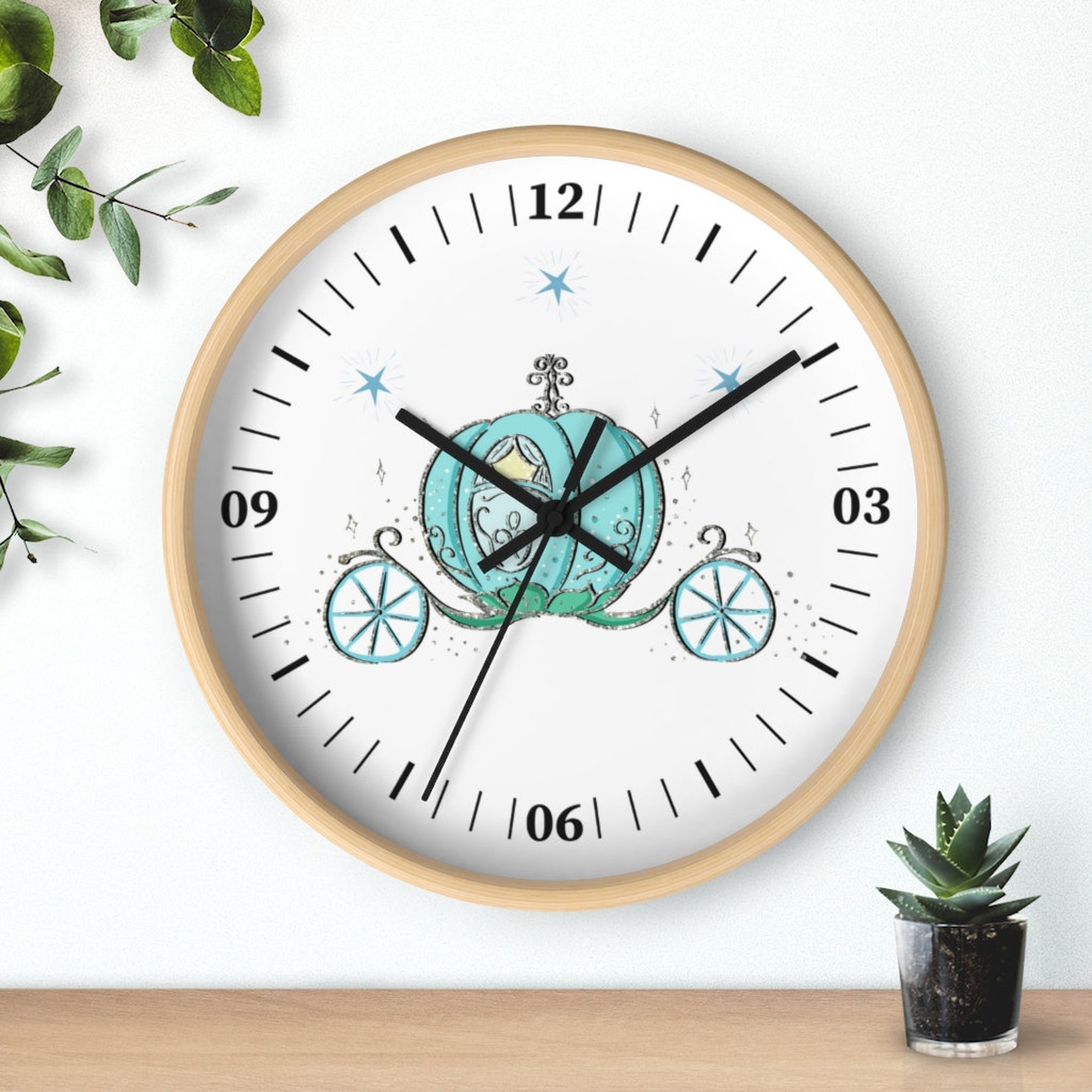 Cinderella Carriage Wall Clock Cinderella Wall Decoration - Etsy