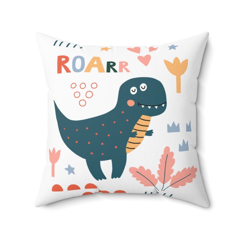 Dino Square Pillow, T-rex Cushion, Home Decor Pillow, DINO2022 Set ...