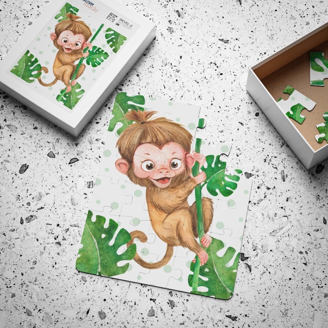 Swinging Monkey Kids' Jigsaw, 30-piece Puzzle, Kids Puzzle, MK2022 Set ...