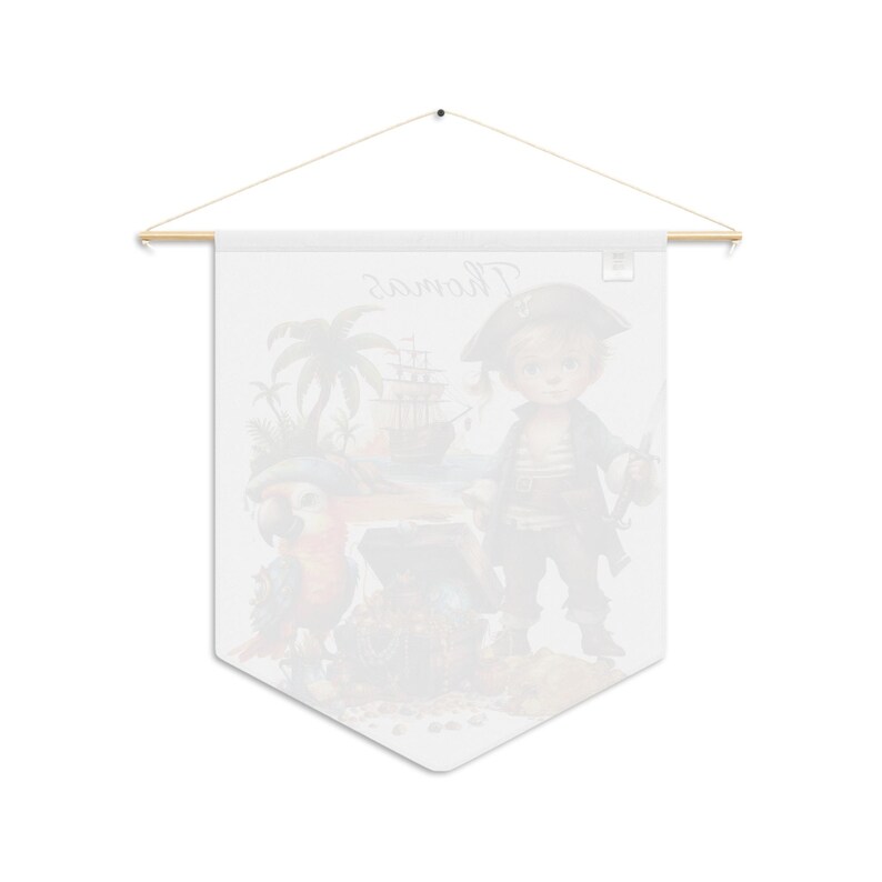 Pirate Pennant, Personalised Decoration, Hanging Decor, Kid's Gift ...
