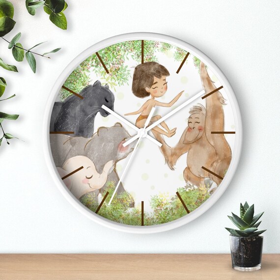 Jungle Book Wall Clock Safari Wall Decoration Mowgli - Etsy