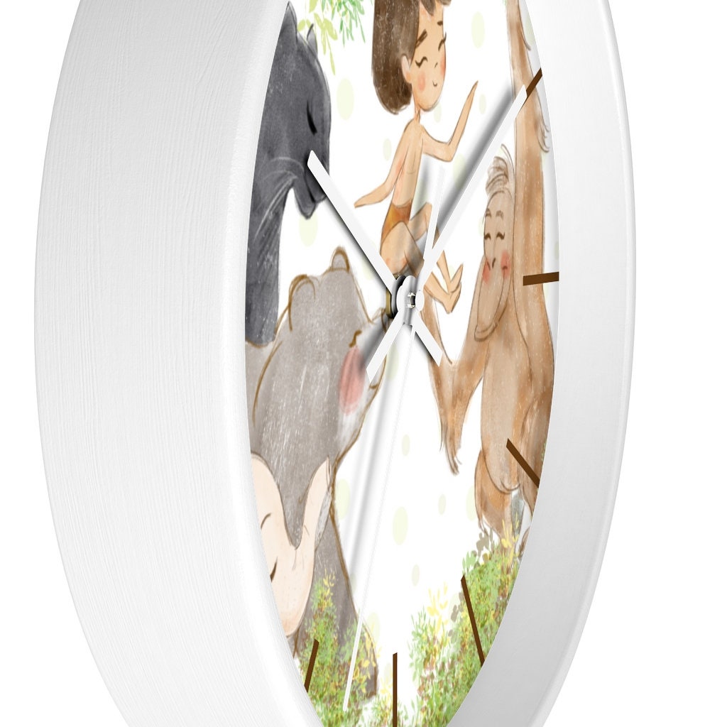 Jungle Book Wall Clock, Safari Wall Decoration, Mowgli Adventures Clock ...