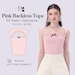 Pink Backless Tops Sewing Pattern | T-shirt Women | XS-2XL - Etsy