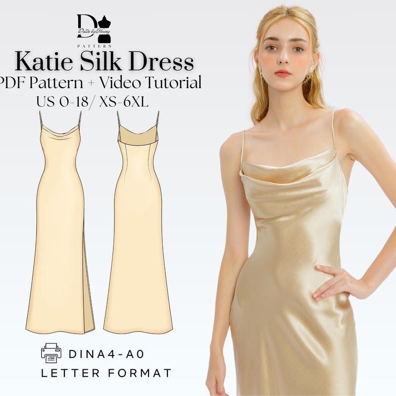 Silk Dresses Patterns - Etsy UK