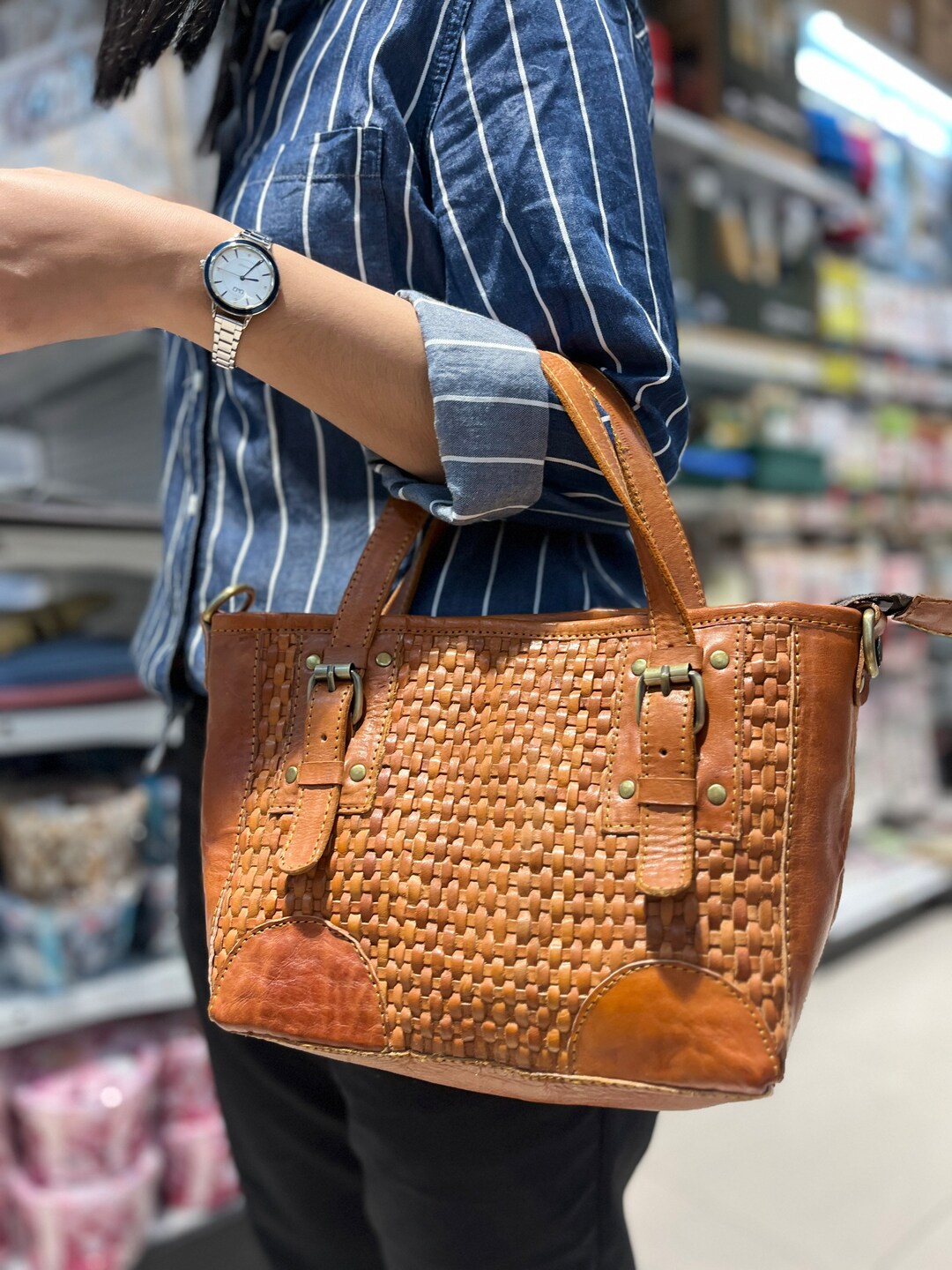 Leather Crossbody Bag Woven, Leather Bag Women, Shoulder Leather Bag ...