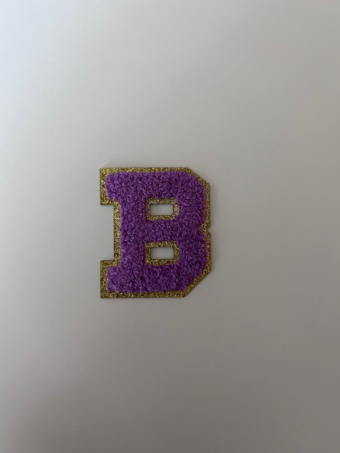 ADHESIVE Chenille Letter Patches Iron on Sew On - Etsy