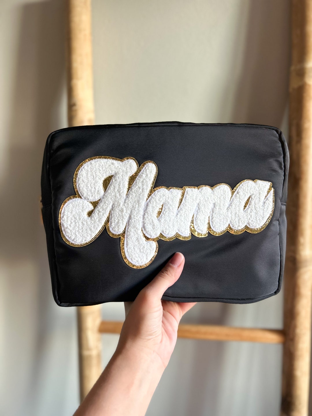 Custom Large Nylon Pouch Bag Nylon Bags With Patches - Etsy