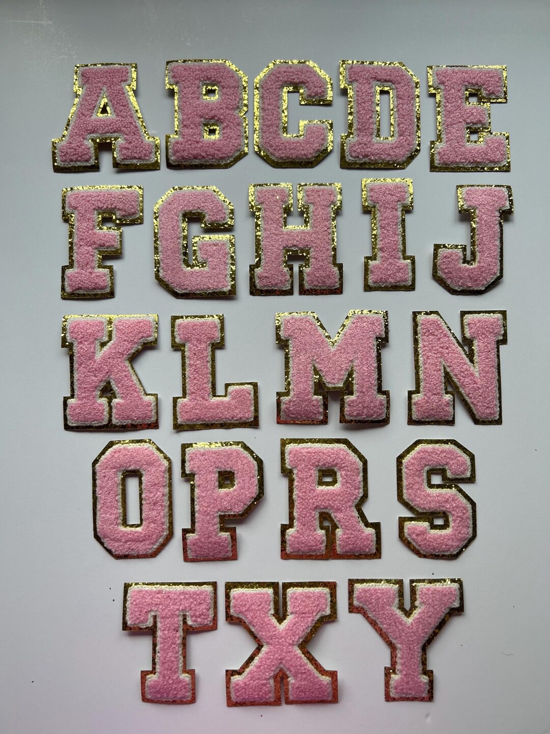 3 Chenille Letter Patches Letters A-Z Patches Iron on Letter Patches ...