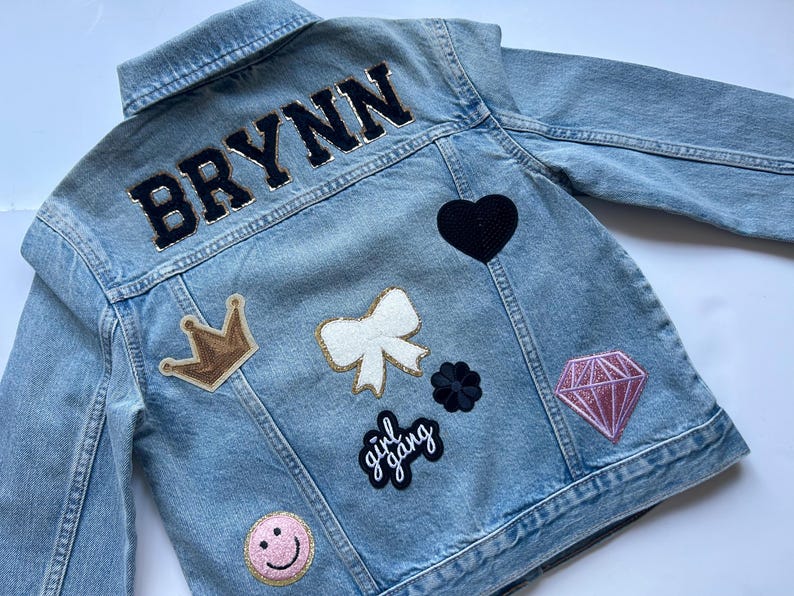 Personalized Denim Jacket | Custom Denim Jacket | Personalized Baby ...