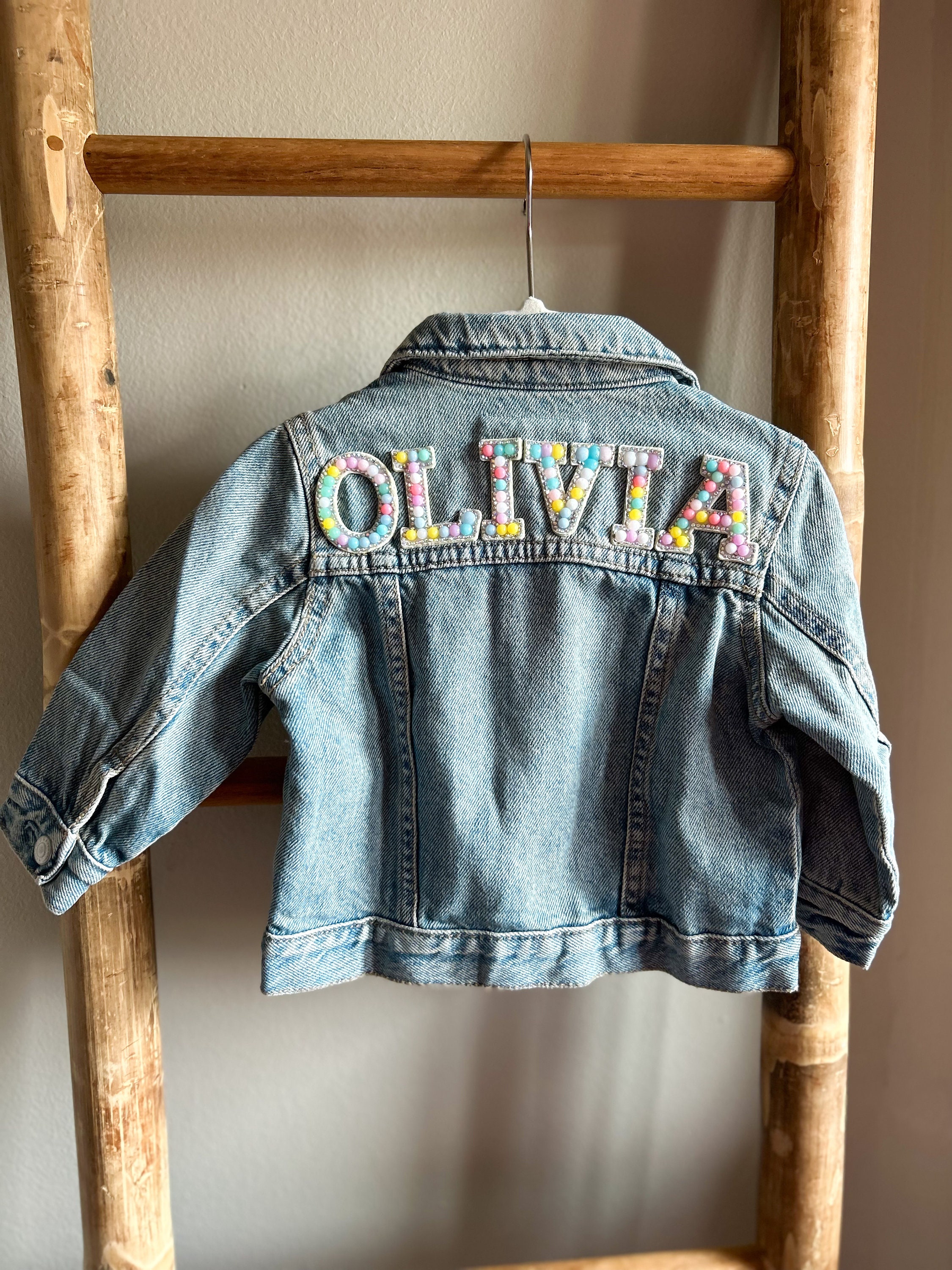 Personalized Denim Jacket | Custom Denim Jacket | Personalized Baby ...