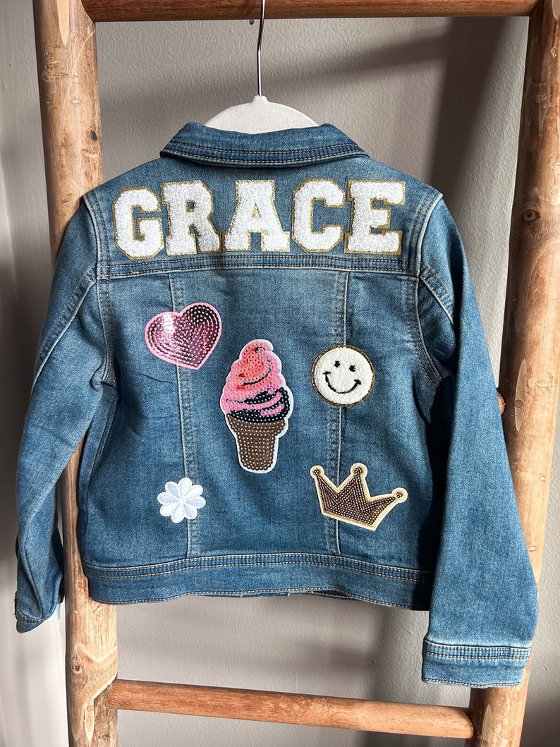 Personalized Denim Jacket | Custom Denim Jacket | Personalized Baby ...