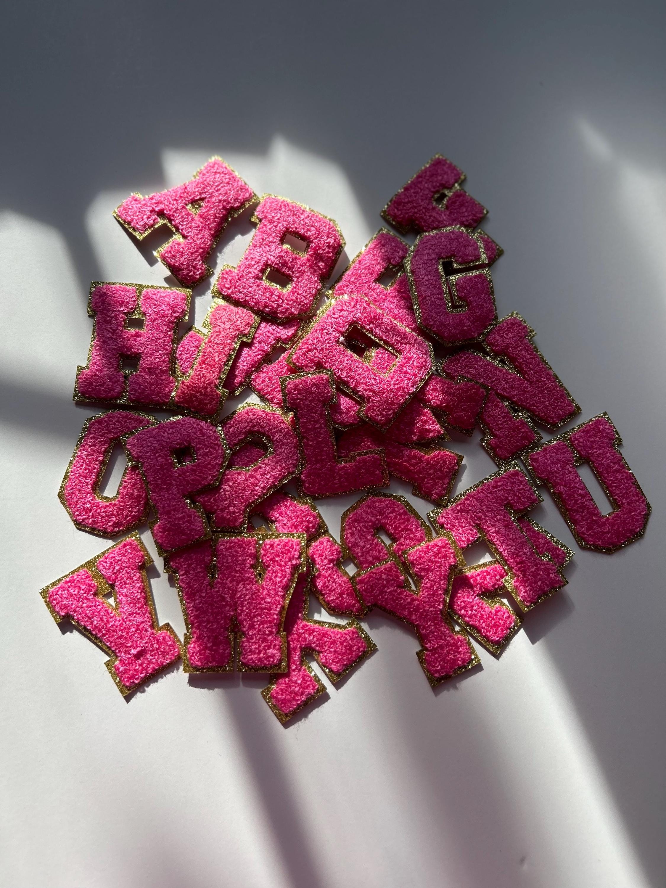 ADHESIVE Chenille Letter Patches | Iron on | Sew On - Etsy