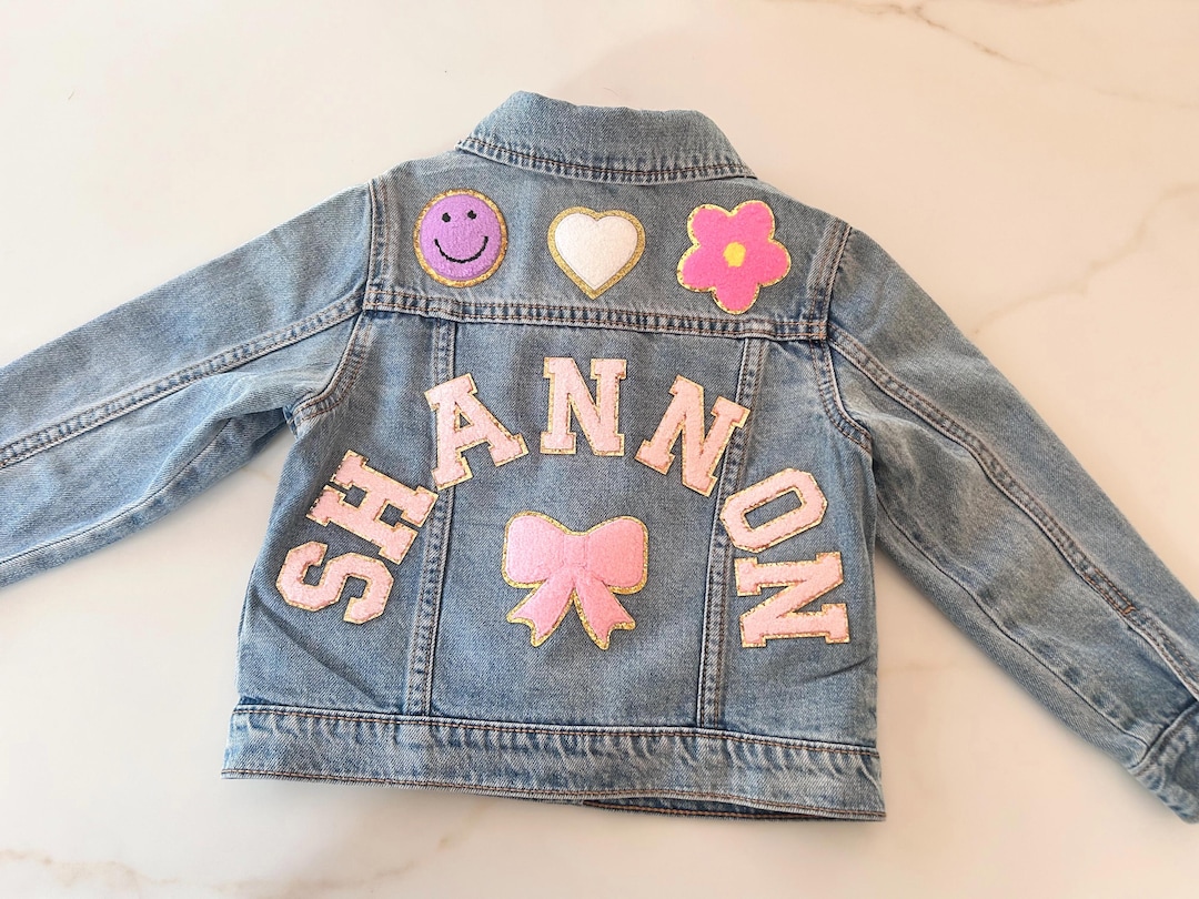 Personalized Denim Jacket | Custom Denim Jacket | Personalized Baby ...