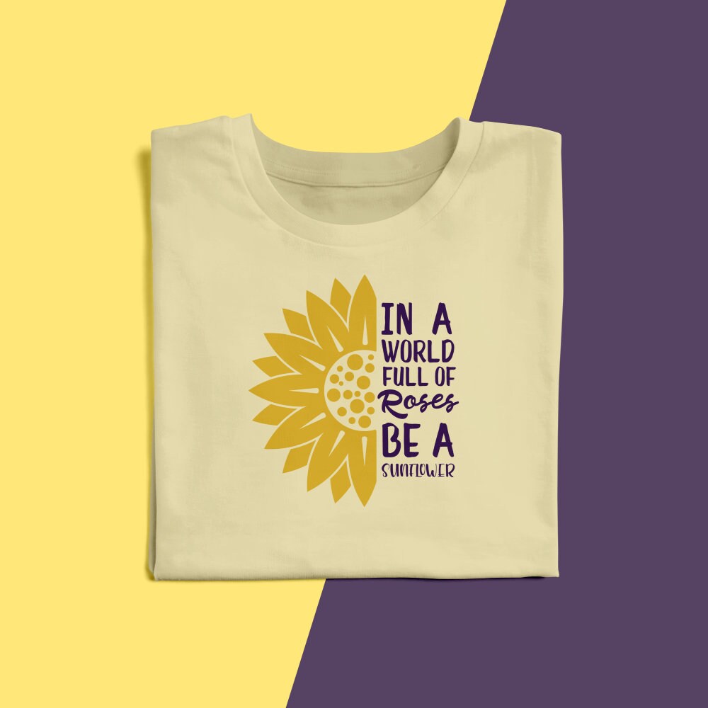 Be a Sunflower, SVG, Cute Sayings SVG, Cricut File, Vinyl Cut File - Etsy