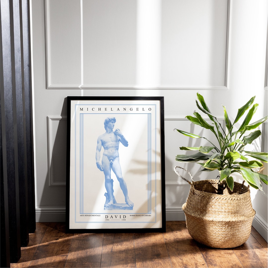 Art Prints Statue of David MICHELANGELO, Gallery Wall Renaissance Art ...