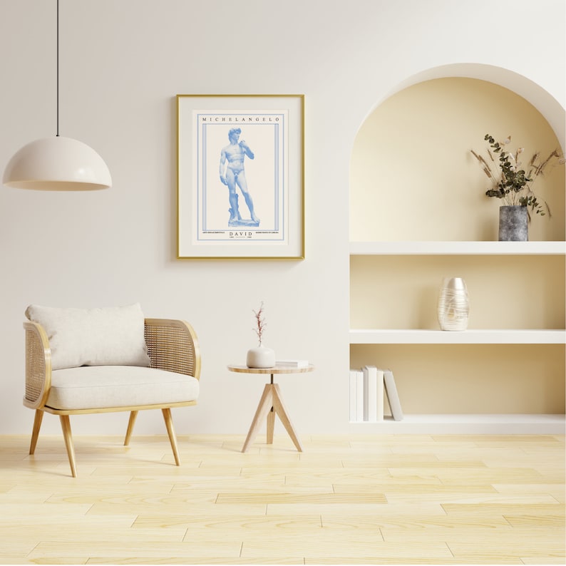 Art Prints Statue of David MICHELANGELO, Gallery Wall Renaissance Art ...