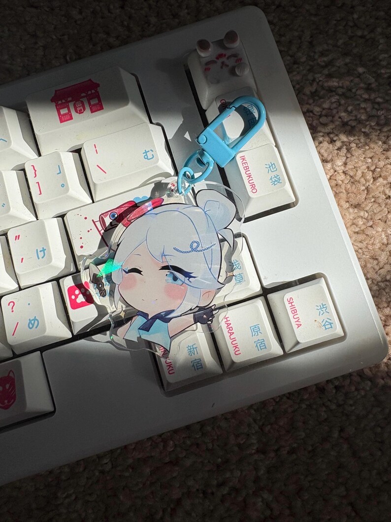 VAL | VALORANT Agent Jett Chibi Acrylic Charm/keychain | 2" Holographic ...