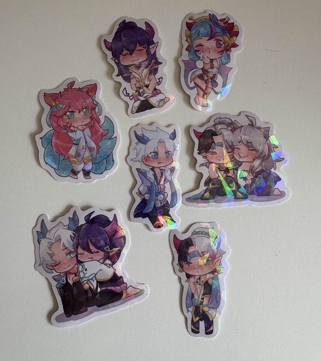 LOL | Spirit Blossom Holographic Stickers | Ahri, Aphelios, Evelynn ...